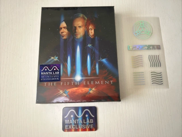 THE FIFTH ELEMENT Double Lenticular 4K UHD Blu-ray SteelBook Manta Lab ...