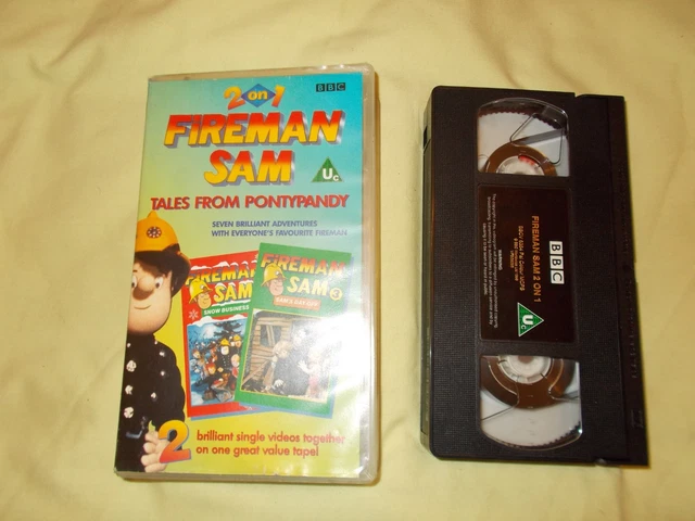 BBC FIREMAN SAM S 2 On 1 Tales From Pontypandy Very Rare Original Vhs ...