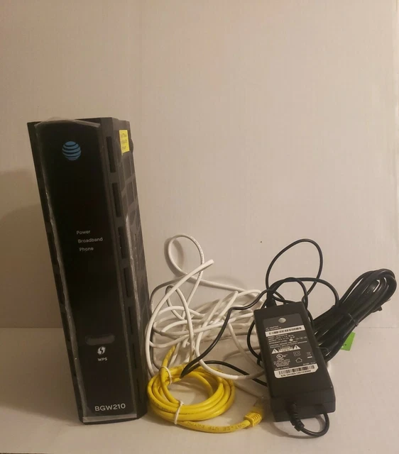 AT&T & ARRIS BGW210-700 Gateway Modem Router Broadband WiFi w/ Power ...