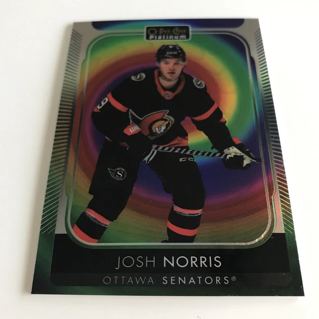NHL CARD, JOSH Norris, Ruota Colore Arcobaleno, OPC Platino 2021-22 ...