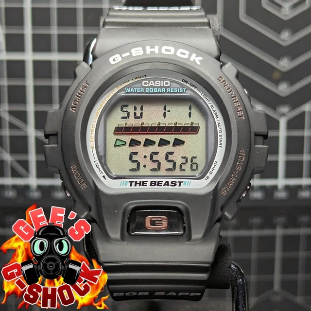 CASIO G-SHOCK 🇯🇵 DW-6600 The BEAST Bob Sapp Fox-Fire Black DW-6600BBOB ...