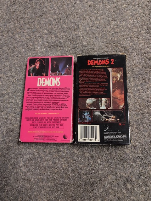 DEMONS VHS TAPE Lot 1985 Lamberto Bava Horror Slasher £137.02 - PicClick UK