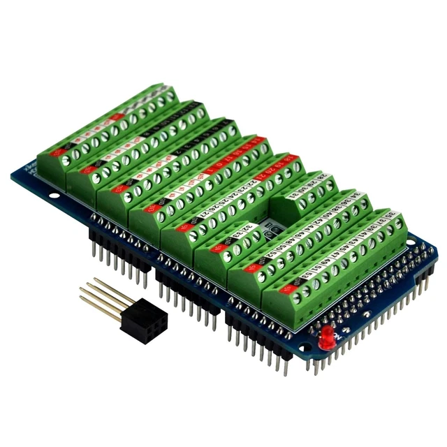 SCREW TERMINAL BLOCK Breakout Shield Module for Arduino MEGA-2560 R3 ...