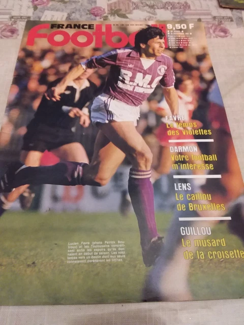 FRANCE FOOTBALL N*1964 C3 Lens Anderlecht D1 Auxerre Favre Poster Brest ...