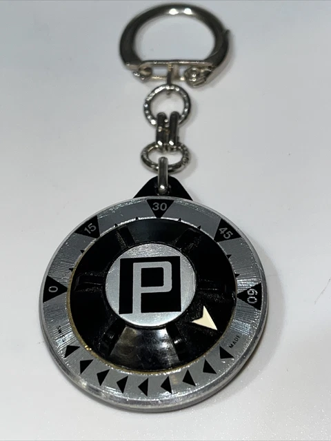VINTAGE SWISS MADE Memo Park Parking Meter Timer Keychain £21.85 ...
