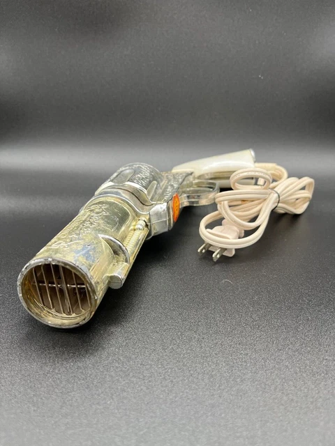 VINTAGE 80S 357 MAGNUM REVOLVER GUN HAIR DRYER WITH HOLSTER BY JERDON ...