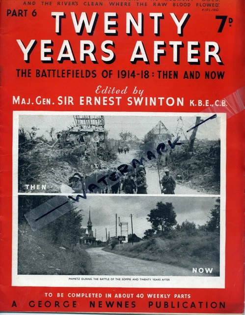 1914-18 DURING WW1 Magazine 20 Years After The BATTLE OF THE SOMME ...