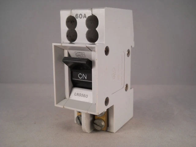 MK 60 AMP Main Switch Disconnector 60A Double Pole Isolator Sentry ...