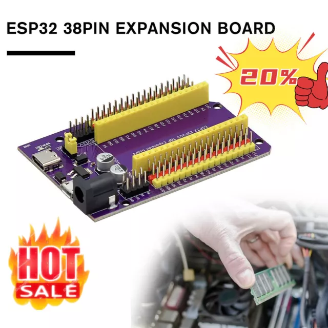 ESP32 BREAKOUT BOARD Expansion Board for ESP32 38pin Modul Terminal ... ESP32 BREAKOUT BOARD Expansion Board for ESP32 38pin Modul Terminal ...
