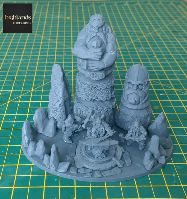 HIGHLANDS MINIATURES SONS of Ymir Great Dwarf Runemaster and Dwarf ...