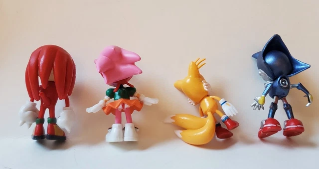 METAL SONIC THE Hedgehog Tails Amy Rose Knuckles 2" & 2.5” Action ...