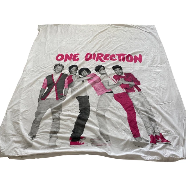 ONE DIRECTION 1D Single Bed Quilt Duvet Doona Cover White Bedding Harry ...