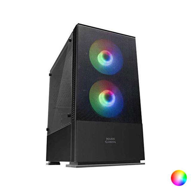 CASE COMPUTER DESKTOP ATX/mATX Mars Gaming LED RGB LED RGB Micro ATX ...