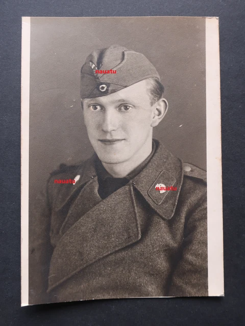 ORIGINAL WEHRMACHT PORTRAIT Foto Sturmgeschütz Mann mit Schiffchen EUR 17,99 - PicClick DE