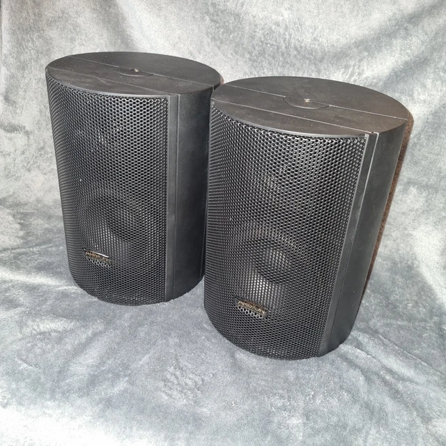 ARISTON ACOUSTICS MSX-03 Micro Monitors Black Cylinder Speakers 8 Ohms ...