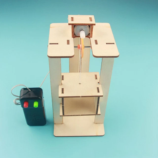 SCHOOL PROJECTS ELEVATOR Toy Lift Model Physics Learning Science ...