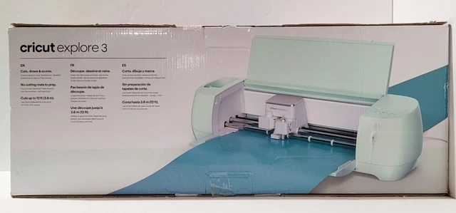 CRICUT EXPLORE 3 Custom Vinyl Cutter Craft Smart Cutting Machine Mint ...