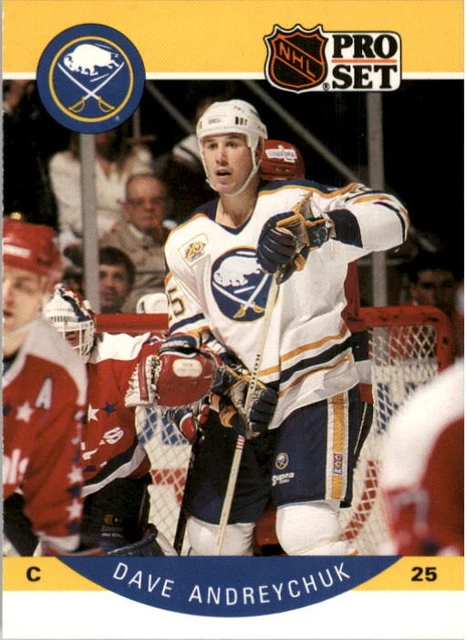 1990-91 PRO SET Sabres Hockey Card #17B Dave Andreychuk COR EUR 1,66 ...