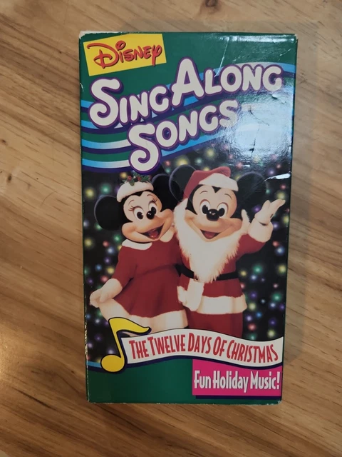 DISNEYS SING ALONG Songs - The Twelve Days of Christmas (VHS, 1997) $12 ...