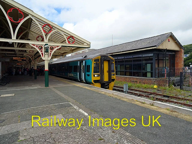 RAILWAY PHOTO CLASS 158 DMU - Arrival at Aberystwyth c2016 £2.00 ...