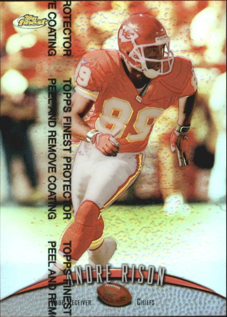 1998 FINEST REFRACTORS Kansas City Chiefs carte de football #205 Andre ...