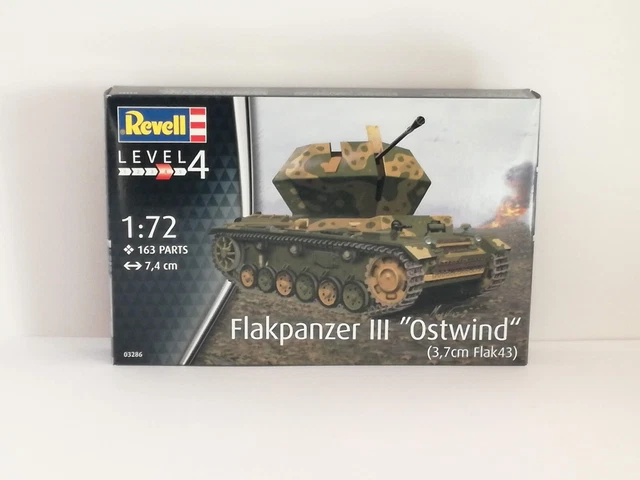 FLAKPANZER III &OSTWIND& (3,7 cm Flak 43) - 1:72 (Revell item: 03286 ...