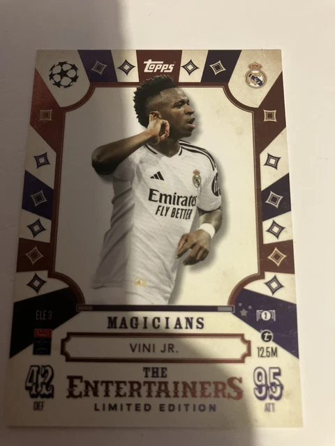 TOPPS MATCH ATTAX 2024 - 25 Card Vini Jr Real Madrid Magicians £1.99 ...