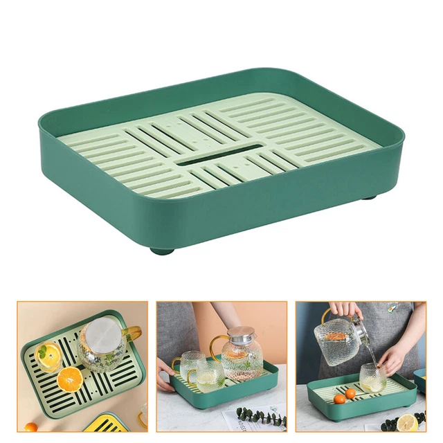 DOUBLE LAYER TEA Tray Fruit Plate High Bottom Simple Design £8.79 ...