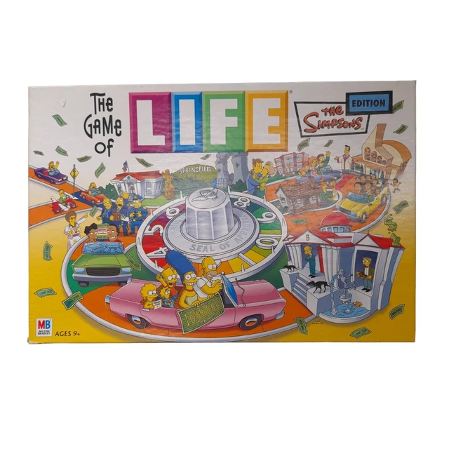THE GAME OF Life The Simpsons Edition Board Game MB Games 2004 Spares ...