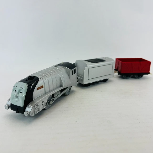 THOMAS & FRIENDS SPENCER TrackMaster Motorized Train Engine + Red Cargo ...