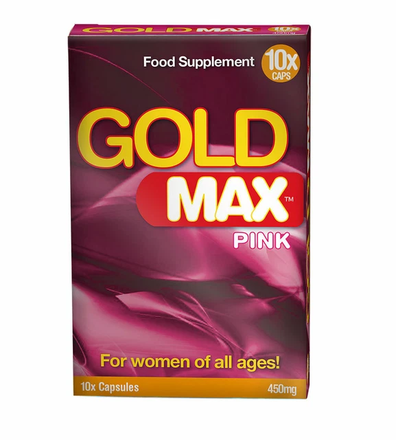 GOLD MAX PINK / SOFORT-Potenzmittel Frau / 10 Kapseln / Mehr Libido ...