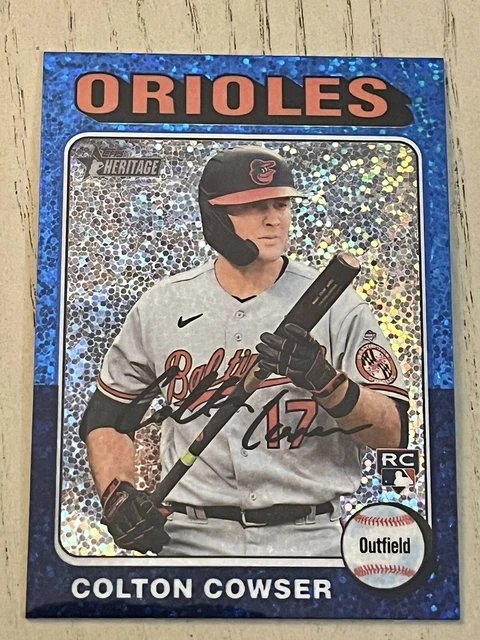 COLTON COWSER 2024 Topps Heritage blu scintillante cromato #388 ...
