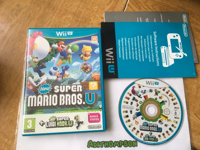 NEW SUPER MARIO bros u & new super luigi u game nintendo wii u £8.99 ...
