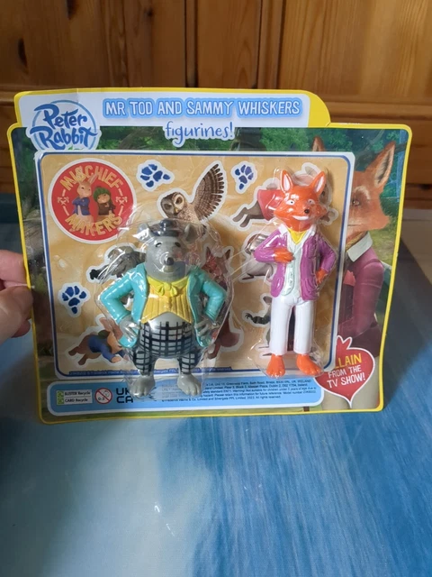 CBEEBIES PETER RABBIT Magazine Figures Sammy Whiskers And Mr Tod £13.00 ...