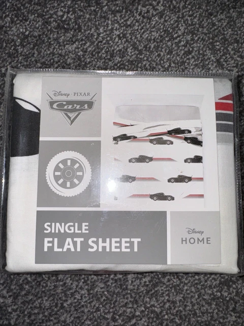 DISNEY PIXAR CARS Single Flat Bed Sheet. New £14.95 - PicClick UK