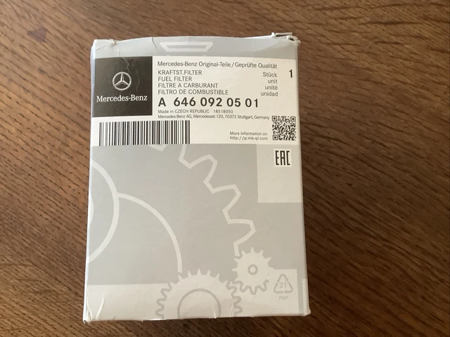 GENUINE MERCEDES BENZ OM646 Diesel Fuel Filter A6460920501 - New and ...