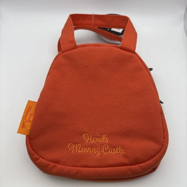 HOWL'S MOVING CASTLE Calcifer Backpack Orange Fire Spirit Zip Face ...