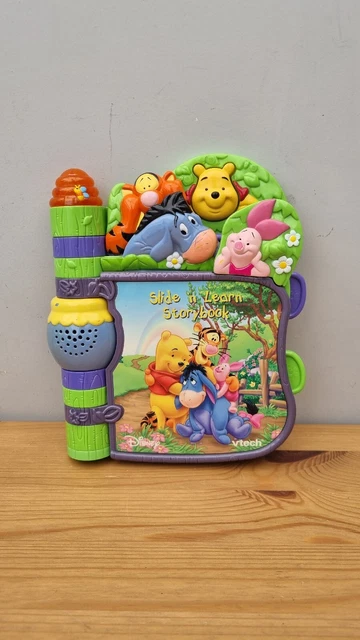 VTECH DISNEY WINNIE the Pooh Slide N Learn Storybook Interactive Book ...