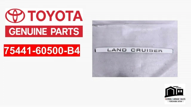 TOYOTA 75441-60500-B4 LAND Cruiser PLATE, BACK DOOR NAME NO.3 OEM ...