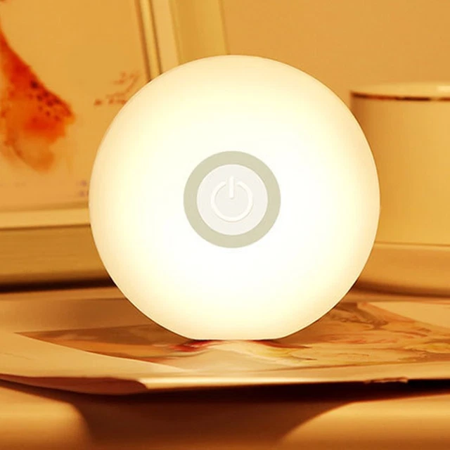 RECHARGEABLE LED TOUCH Nightlight with Magnetic Base for Bedroom Decor ...
