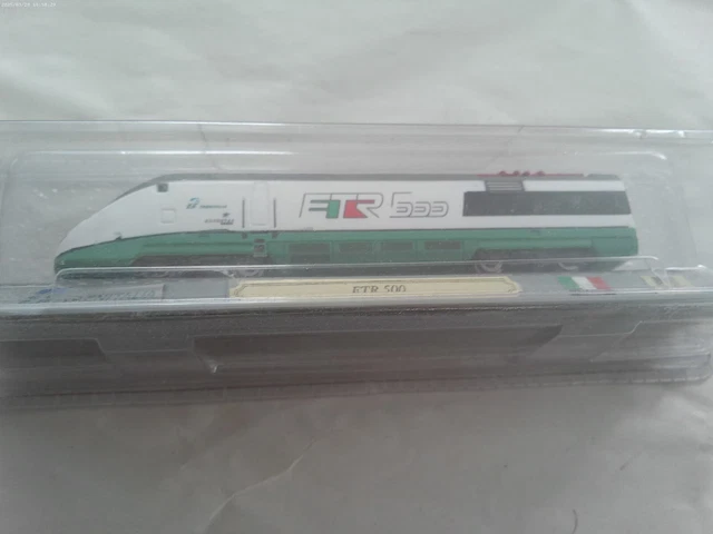 EISENBAHNSTANDMODELL, LOKOMOTIVEN DER Welt, ETR 500, Spur N 1:160 Del ...