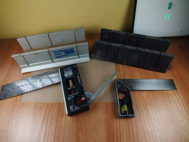 KEEN ALUMINIUM MITRE box & Square Made in Sheffield + Other Mitre Box ...