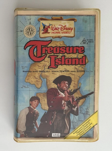 TREASURE ISLAND [VHS] Walt Disney Home Video Big Box Tape 1950 $19.95 ...