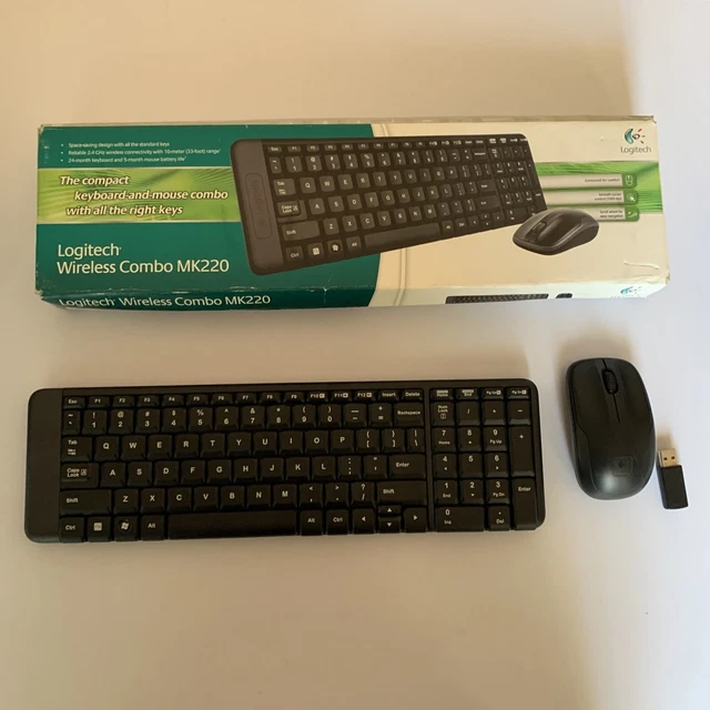 Logitech Wireless Keyboard And Mouse Combo Mk220 Easy Plug And Play 24 99 Picclick Au