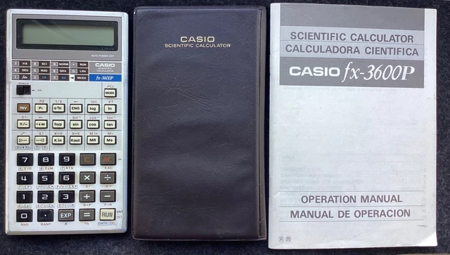 CASIO FX-3600P - Calcolatrice scientifica programmabile LCD vintage ...