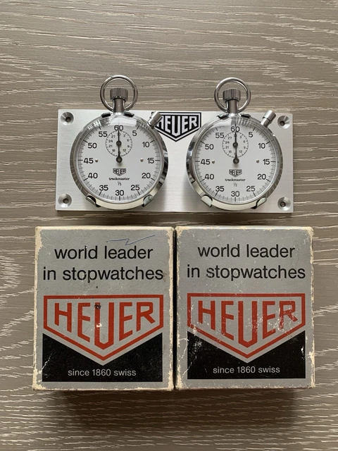 HEUER BOXED TRACKMASTER Stopwatch Rally Timer Panel 6 Serviced £495.00 ...