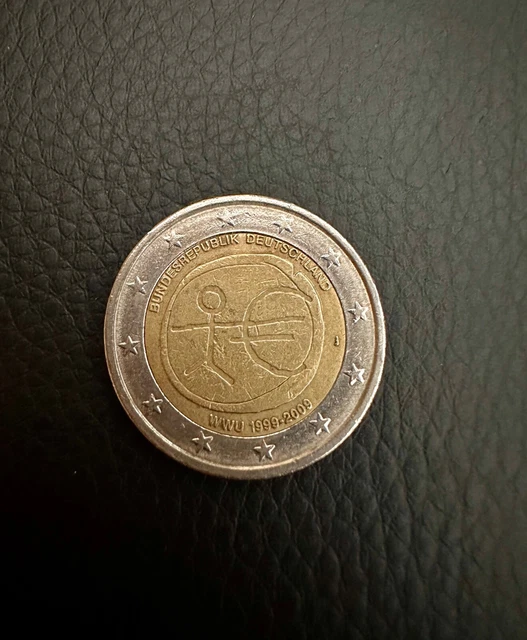 STICK FIGURE 2 Euro Coin commemorating 10 years WWU 1999-2009 - Germany ...