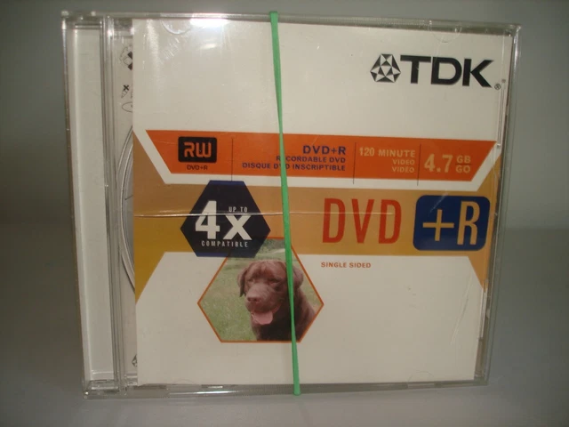 TDK DVD-R 10 Pack Blank 120 min Recordable 4.7 GB New Discs $7.50 ...