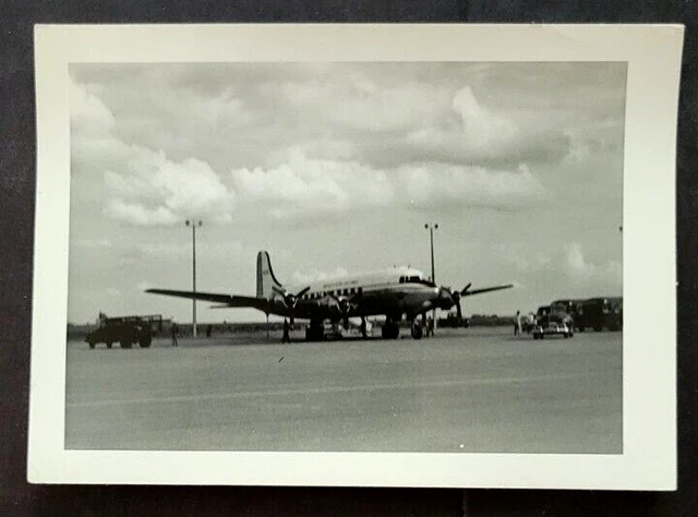 MILITARY TRANSPORT DOUGLAS C-54B on US Airfield in Germany Org Photo ...