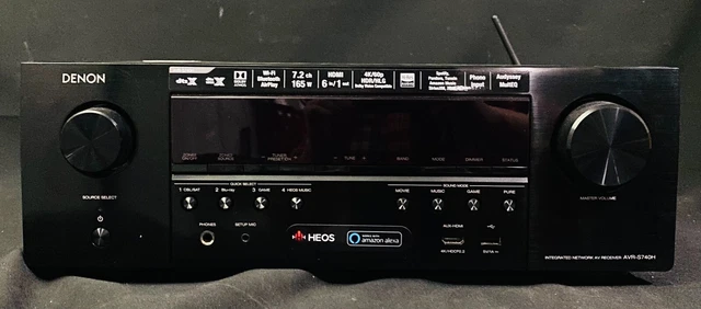 DENON INTEGRATED NETWORK AV Receiver (AVR-S740H) - For Parts or Repair ...